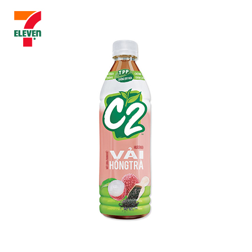 Trà Đen C2 Hương Vải Chai 455ml C2 | Giao gấp từ 7-Eleven gần nhất (24 ...