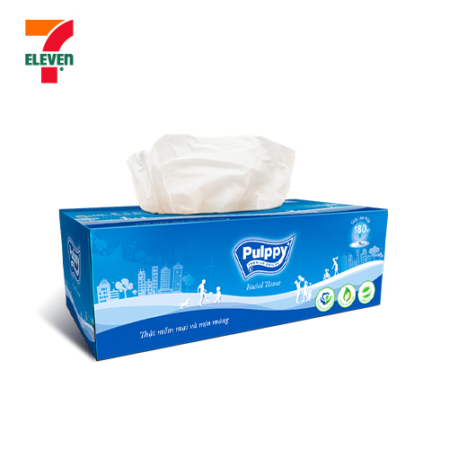 Khăn Giấy Hộp Pulppy 180 tờ Tissue SAMPLE BRAND | Giao gấp từ 7-Eleven ...