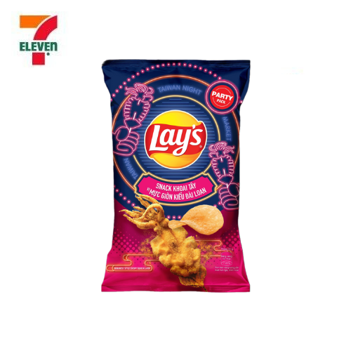 Snack Lay's Vị Mực Giòn Đài Loan 88g Lay's | Giao gấp từ 7-Eleven gần nhất (24 trên 7)