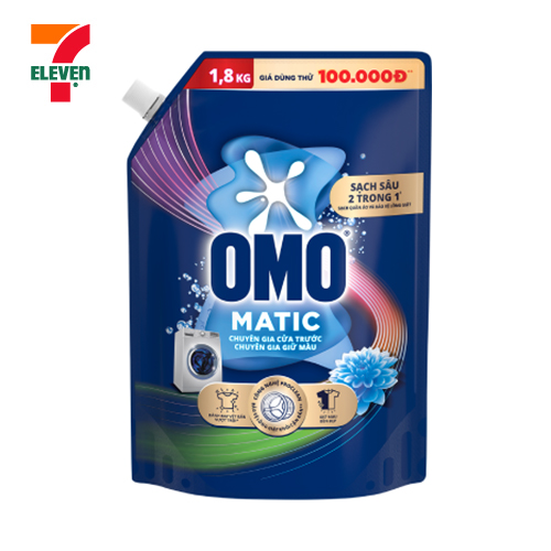Nước Giặt Omo Giữ Màu Cửa Trước Túi 1.7L Omo | Giao gấp từ 7-Eleven gần ...