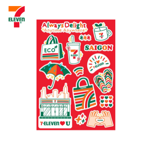 Sticker 7-Eleven Phong Cách Nhà Bảy 7-Eleven | Giao gấp từ 7-Eleven gần ...