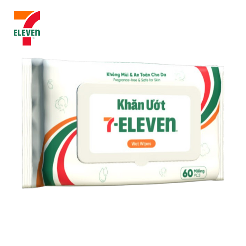 Khăn Ướt 7-Eleven 60 Miếng 7-Eleven | Giao gấp từ 7-Eleven gần nhất (24 trên 7)
