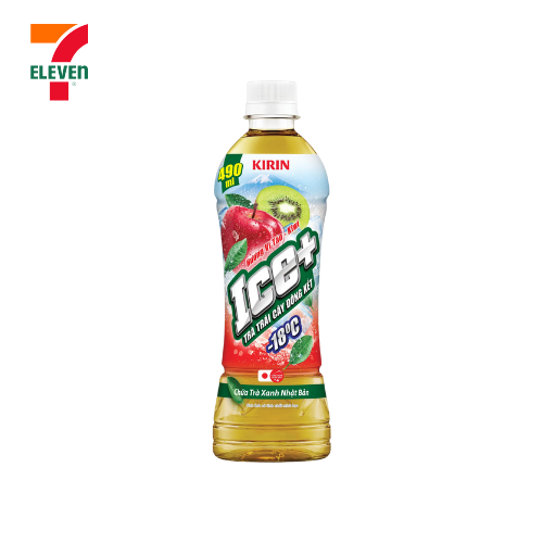 Trà Kirin Ice+ Táo Kiwi Chai 490ml Kirin | Giao gấp từ 7-Eleven gần nhất (24 trên 7)
