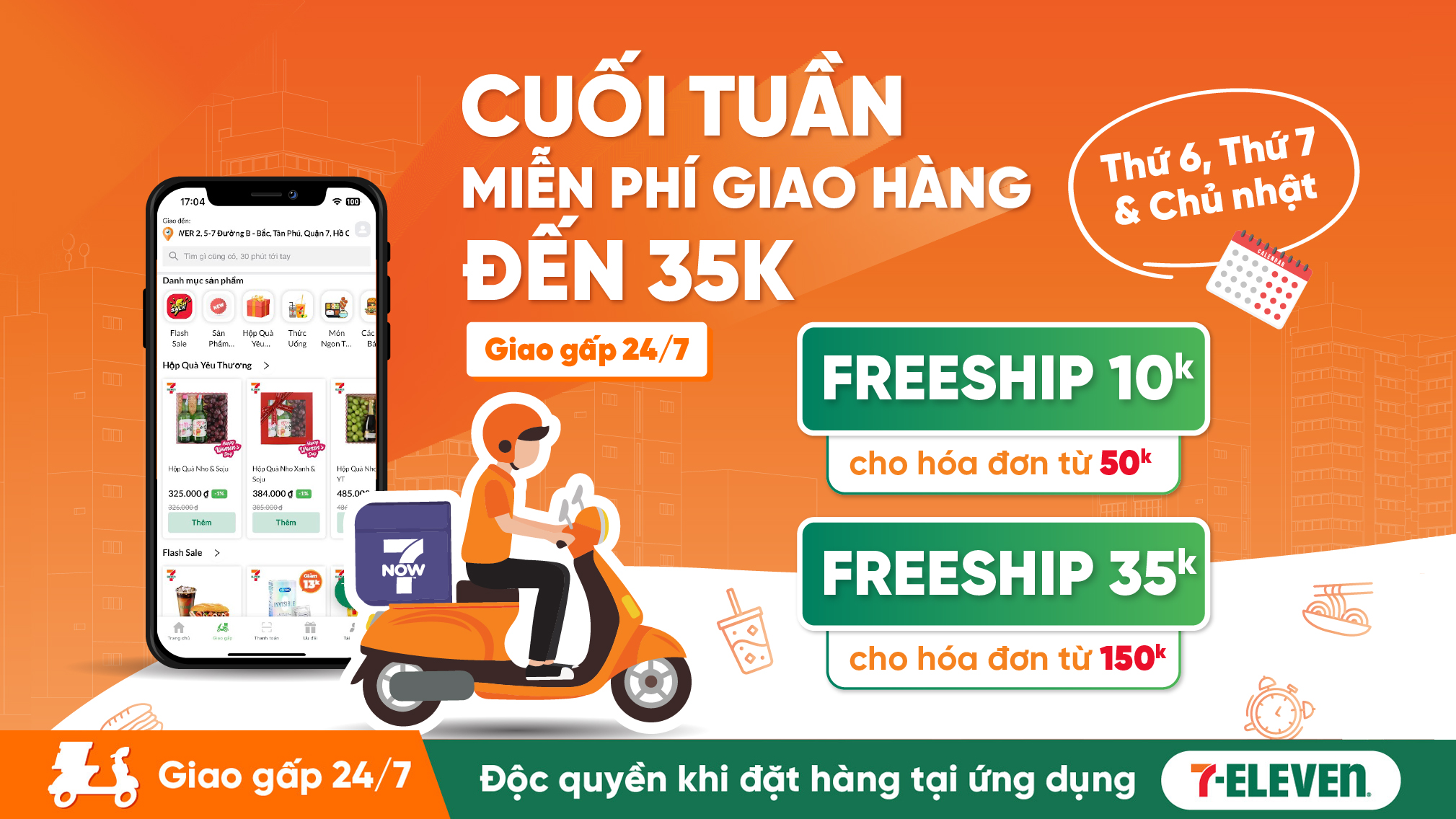 Giao nhanh 30 phút từ 7-Eleven | 7NOW.VN