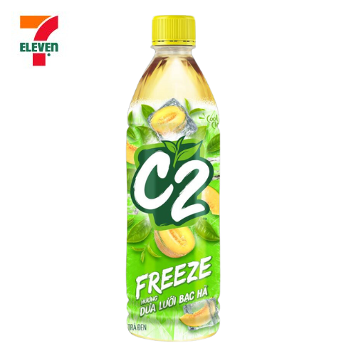 Trà Đen C2 Freeze Dưa Lưới 455ml C2 | Giao gấp từ 7-Eleven gần nhất (24 ...